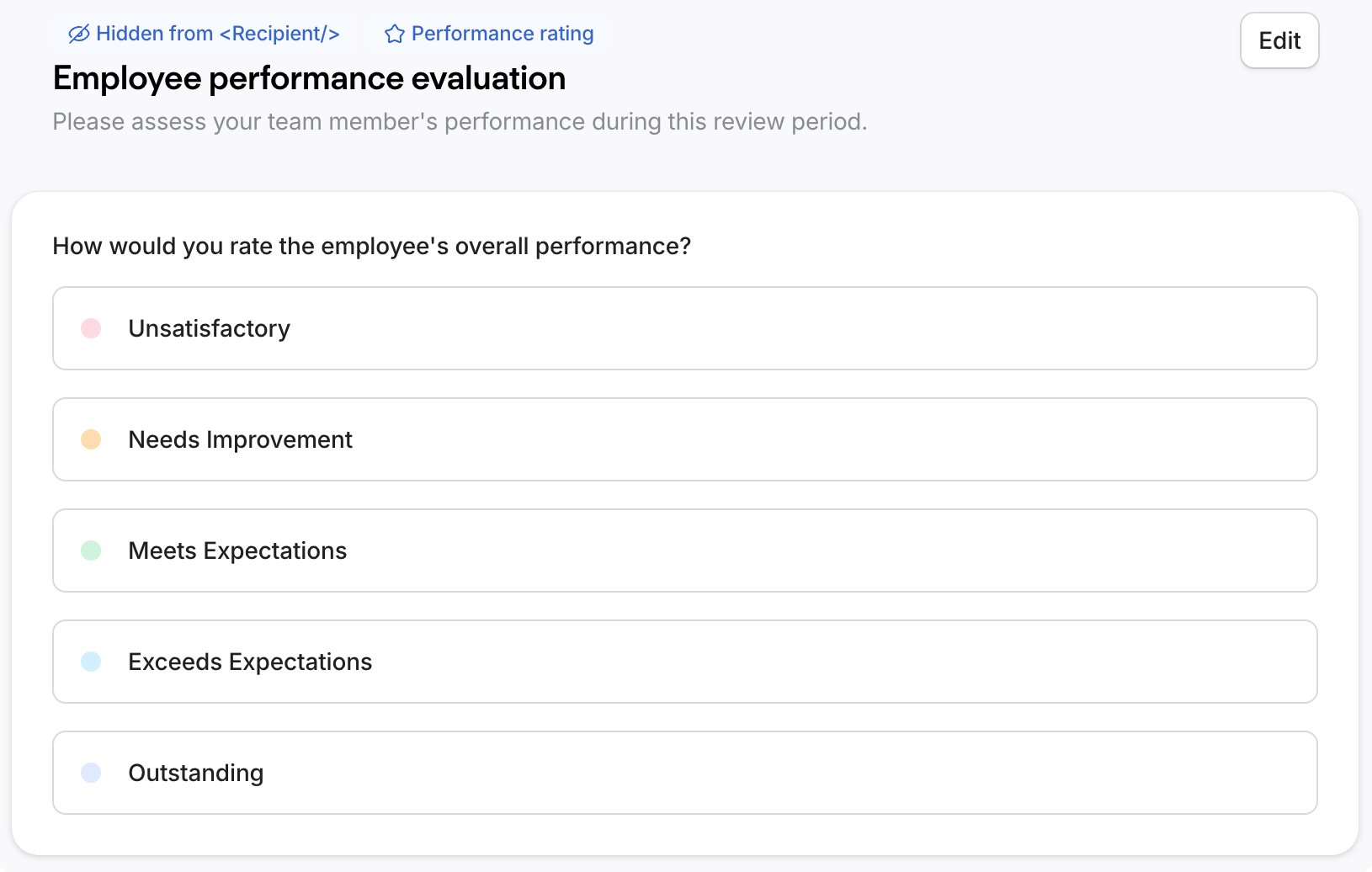 Set up employee ratings – Personio